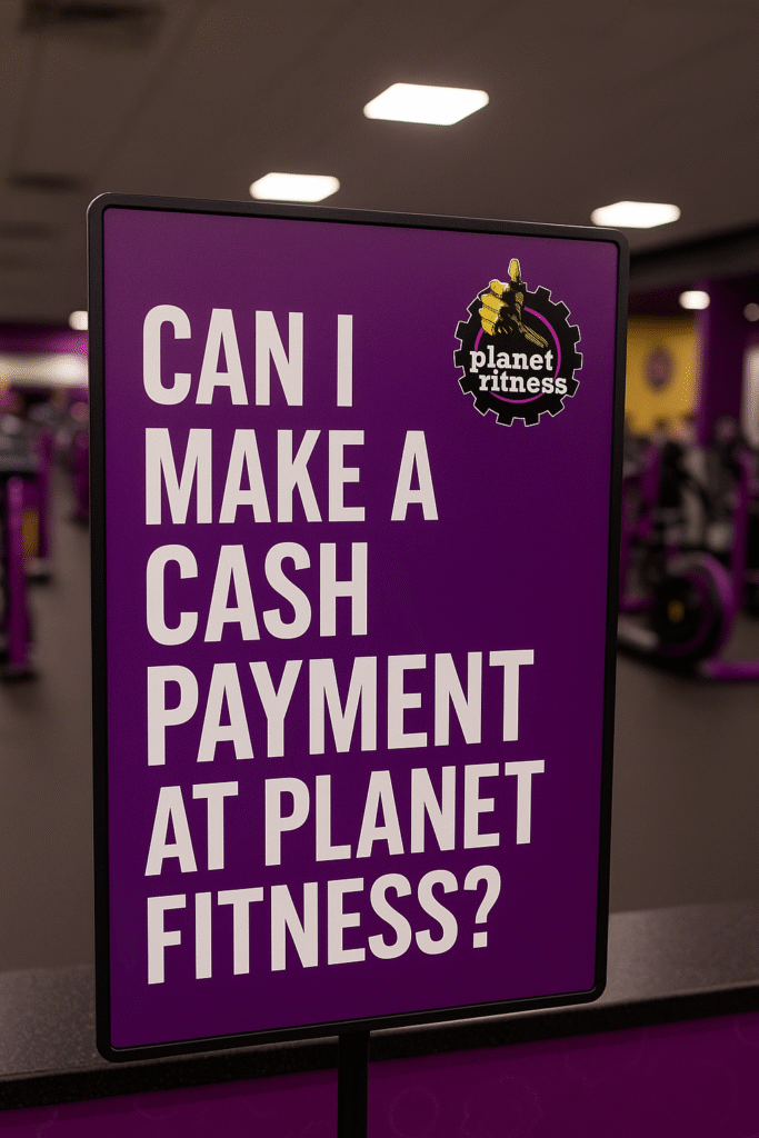 Can I Make a Cash Payment at Planet Fitness? - Planet Fitness Info